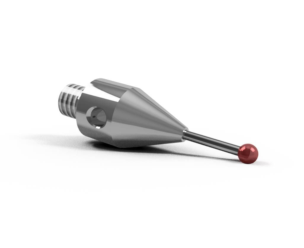 Straight M4 Stylus, 2mm Ruby Ball, 20mm Tungsten Carbide Stem, 8mm EWL ...